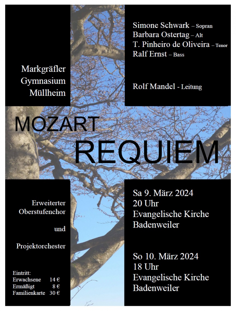 Mozart-Requiem am 9. und 10. März in Badenweiler – Markgräfler ...